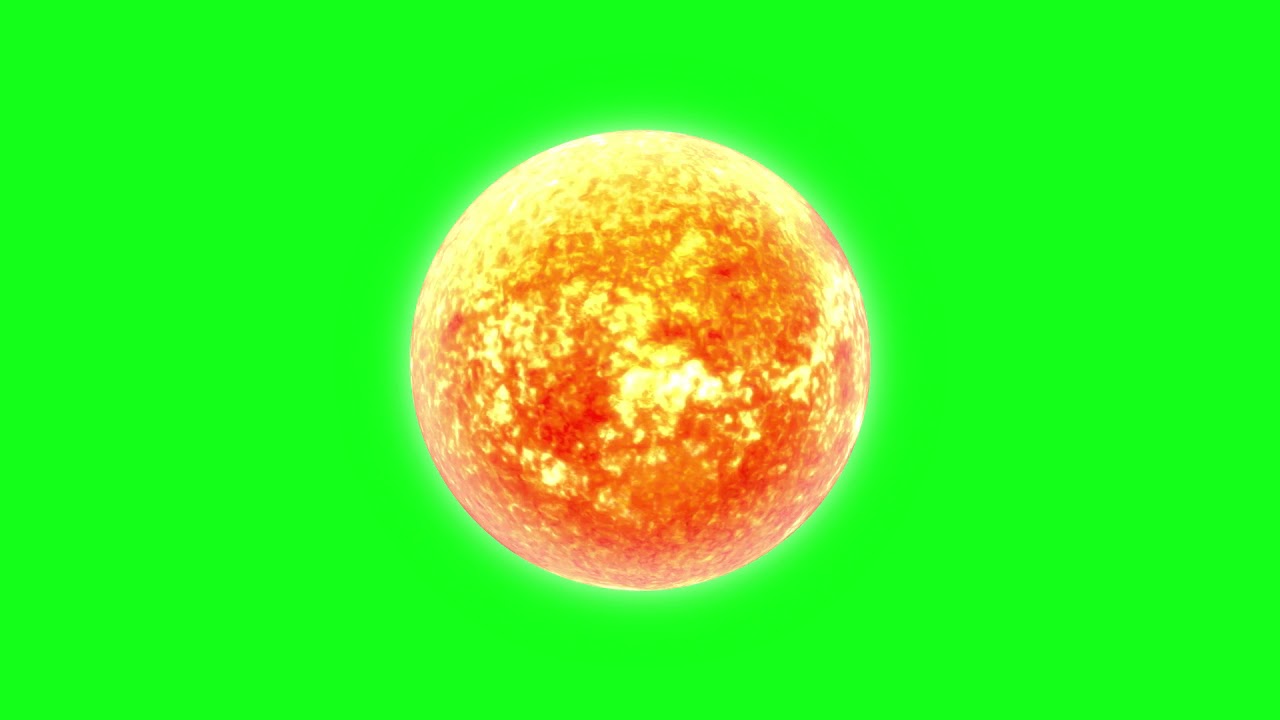 Sun Green Screen || Animation VFX Chroma key - YouTube