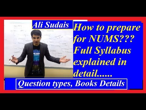 How to prepare for NUMS? FULL SYLLABUS explained - YouTube