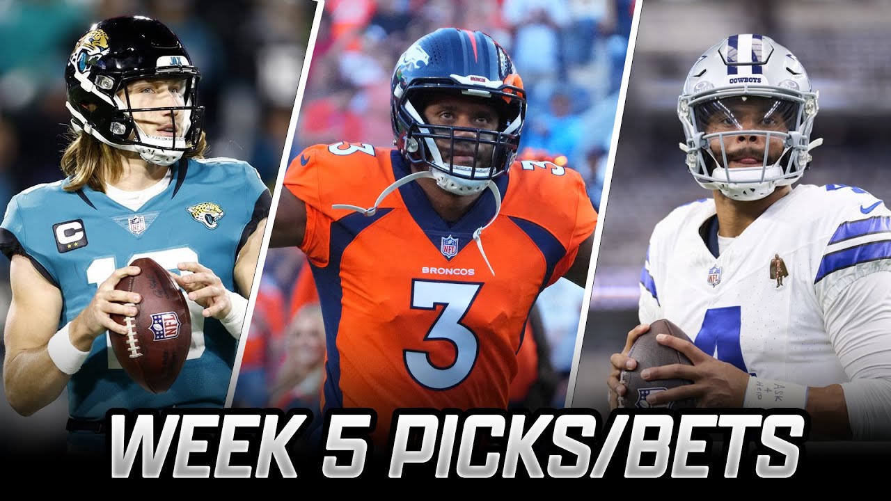 NFL Week 5 Picks/Bets Against the Spread - YouTube