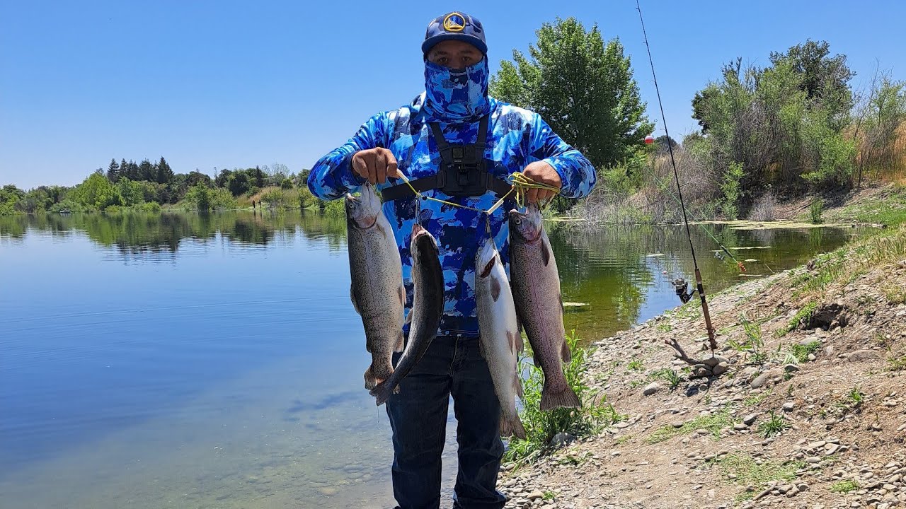 Pescando Truchas en Quarry Lake 🎣🎣🎣 ️😎 - YouTube