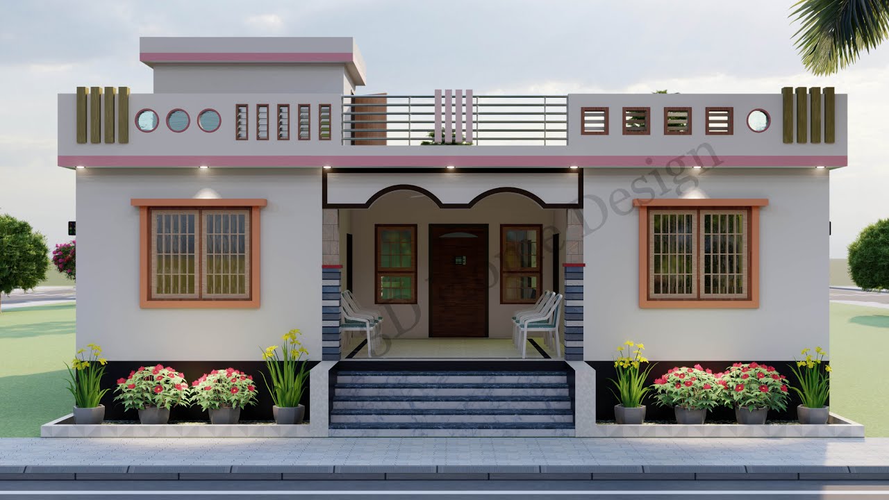37x50 House Design II 6Bedroom wala Ghar ka Design II Simple elevation ...