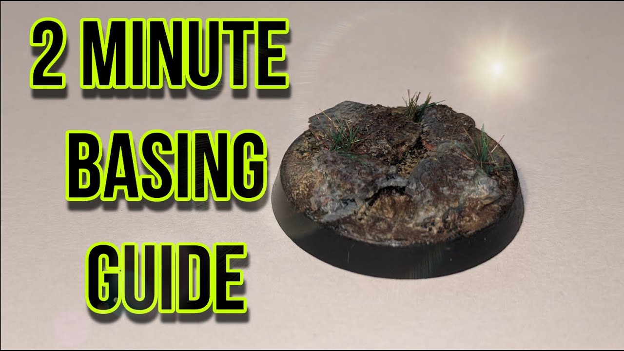 Simple Miniature Basing For Warhammer 40k and other Hobbies - YouTube