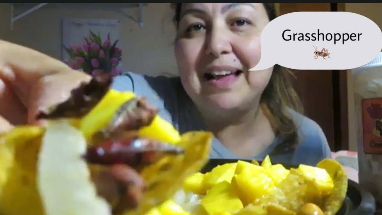 Tostilocos with some Salt and Lemon Grasshoppers - YouTube