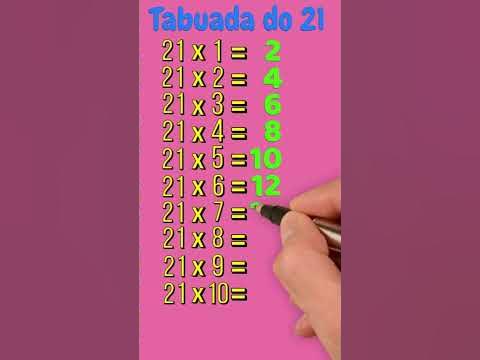 Tabuada do 21 #short - YouTube