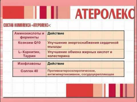 Биологический активный комплекс "Атеролекс" - YouTube