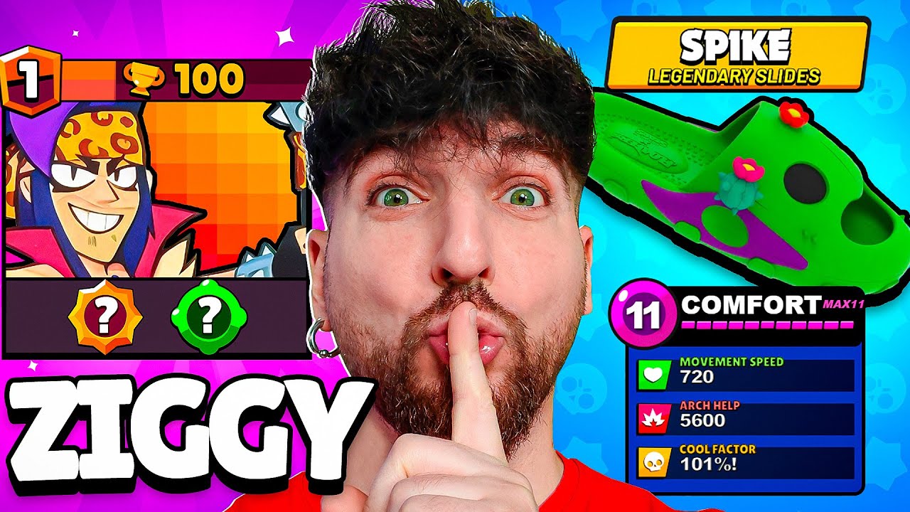 TODO LO QUE SABEMOS DE ZIGGY EL NUEVO BRAWLER SNEAK PEEK SORPRESA!!! ZAPATILLAS Y MAS en BRAWL ...