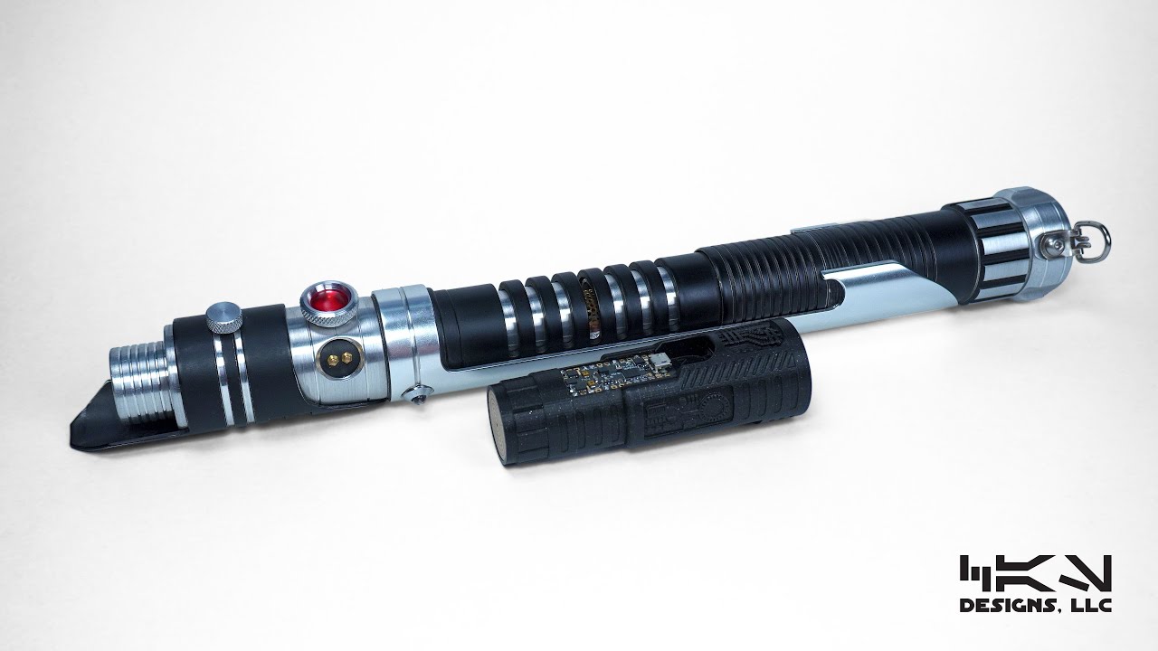 Starfall Sabers custom prequel themed lightsaber installation - YouTube