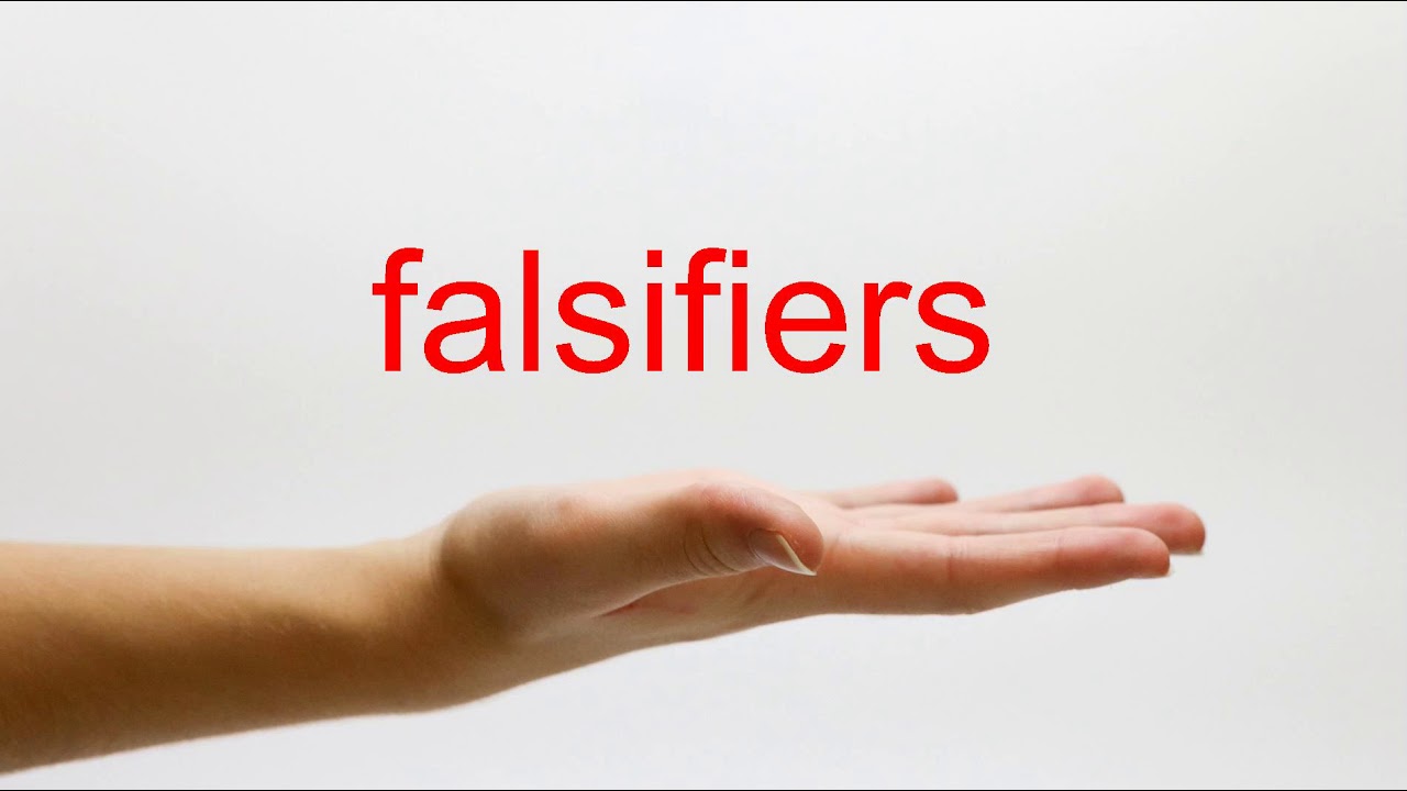 How to Pronounce falsifiers - American English - YouTube