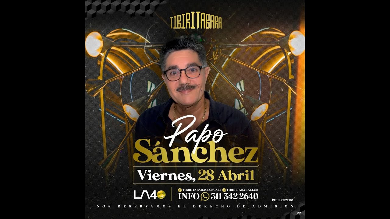 Papo Sánchez de Concierto en Tibiri Tabara Cali - YouTube