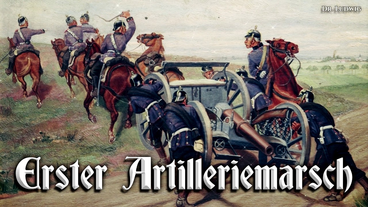 Erster Artilleriemarsch [German march] - YouTube