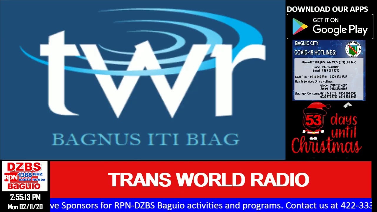 TRANS WORLD RADIO | November 02, 2020 - YouTube
