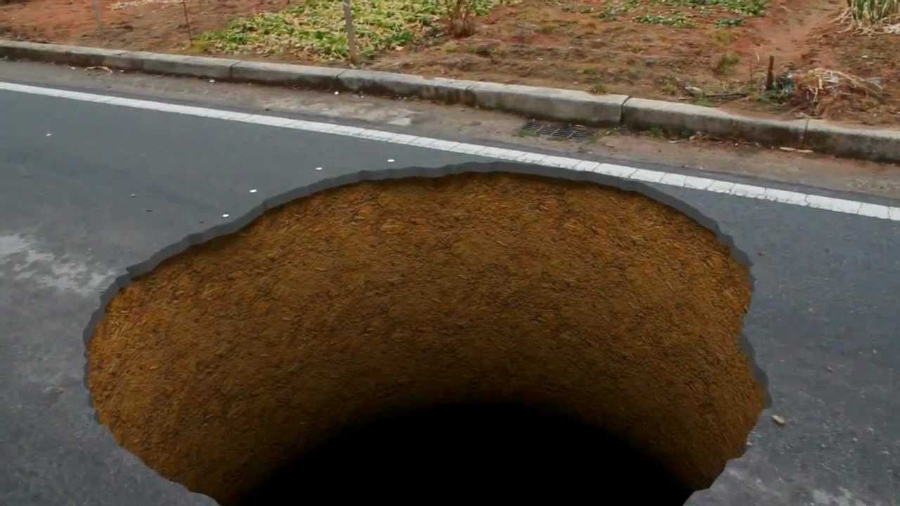 Huge Hole in the Street of Korea - Blender Camera Track 3D - YouTube
