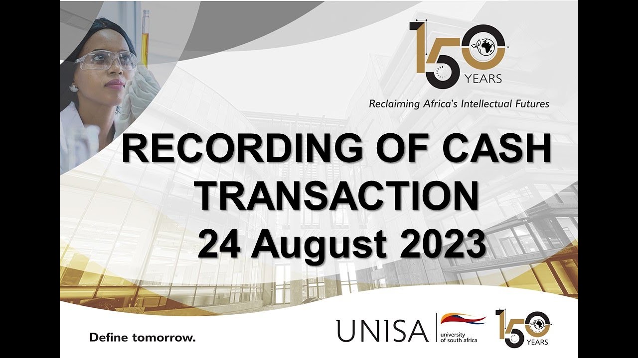 WORKSHOP 4 RECORDING OF CASH TRANSACTION - YouTube