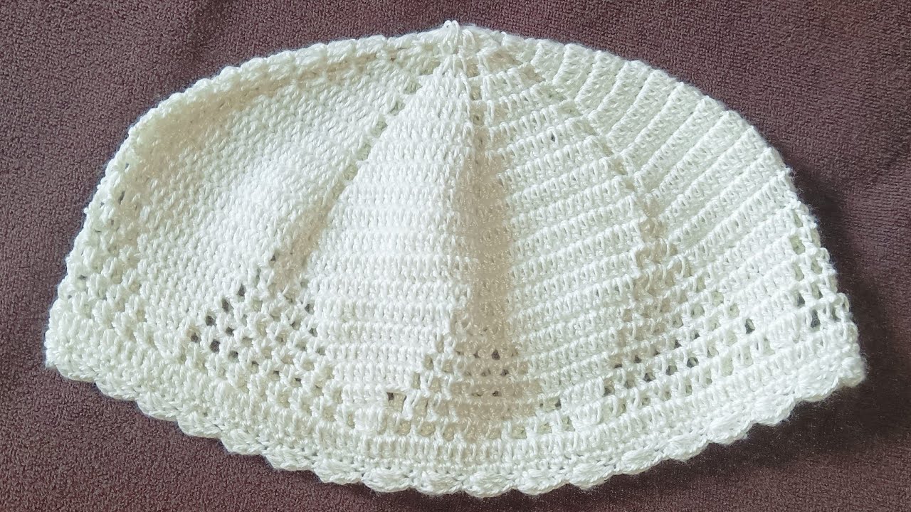 Step-by-step crochet muslim topi for namaz || Aowsum Creativity 🧶 - YouTube