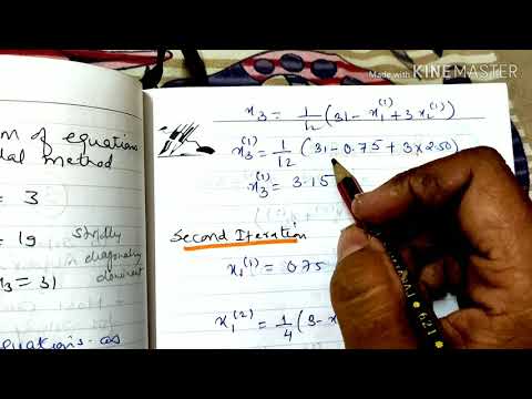 Gauss seidal method-lecture48/m3 - YouTube