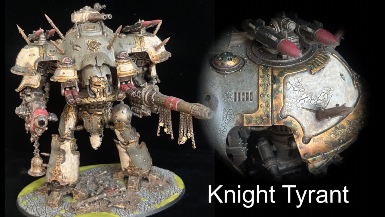 Kitbashing a chaos knight Tyrant biggest knight from the new 40k codex ...