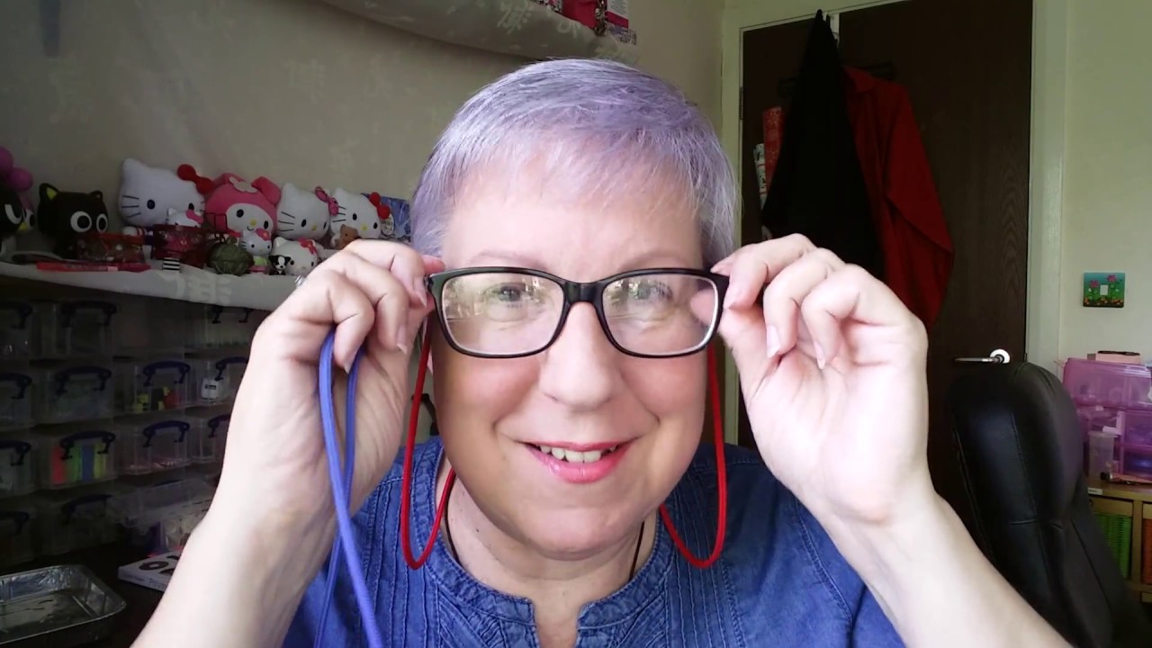 Glasses Cords Review And My Own Polymer Eyeglass Holder Pendant - YouTube