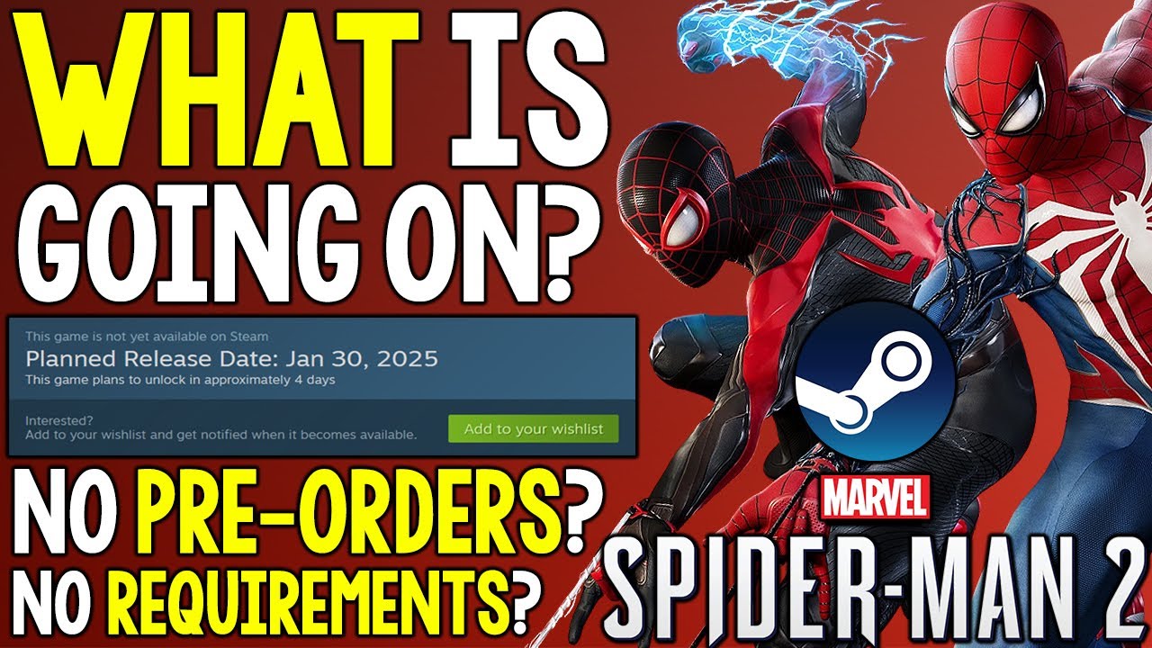What is Actually Going on With Spider-Man 2's PC and Steam Release ...