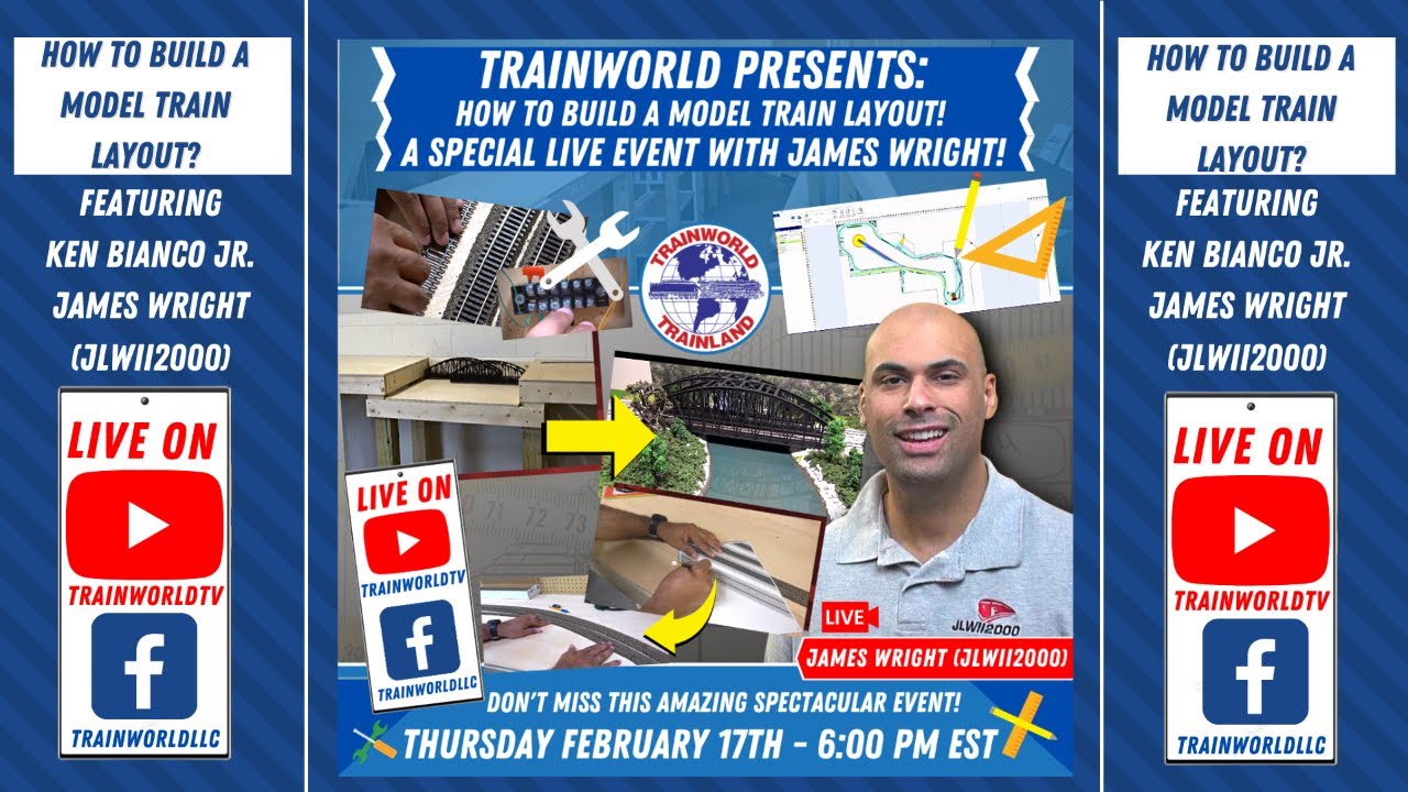 How To Build A Model Train Layout With James Wright JLWII2000! - YouTube