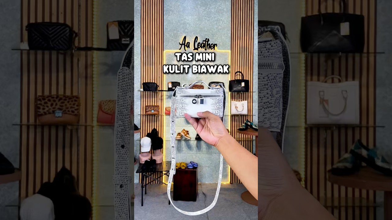 Tas mini kulit biawak #aaleather #leathercomplex - YouTube