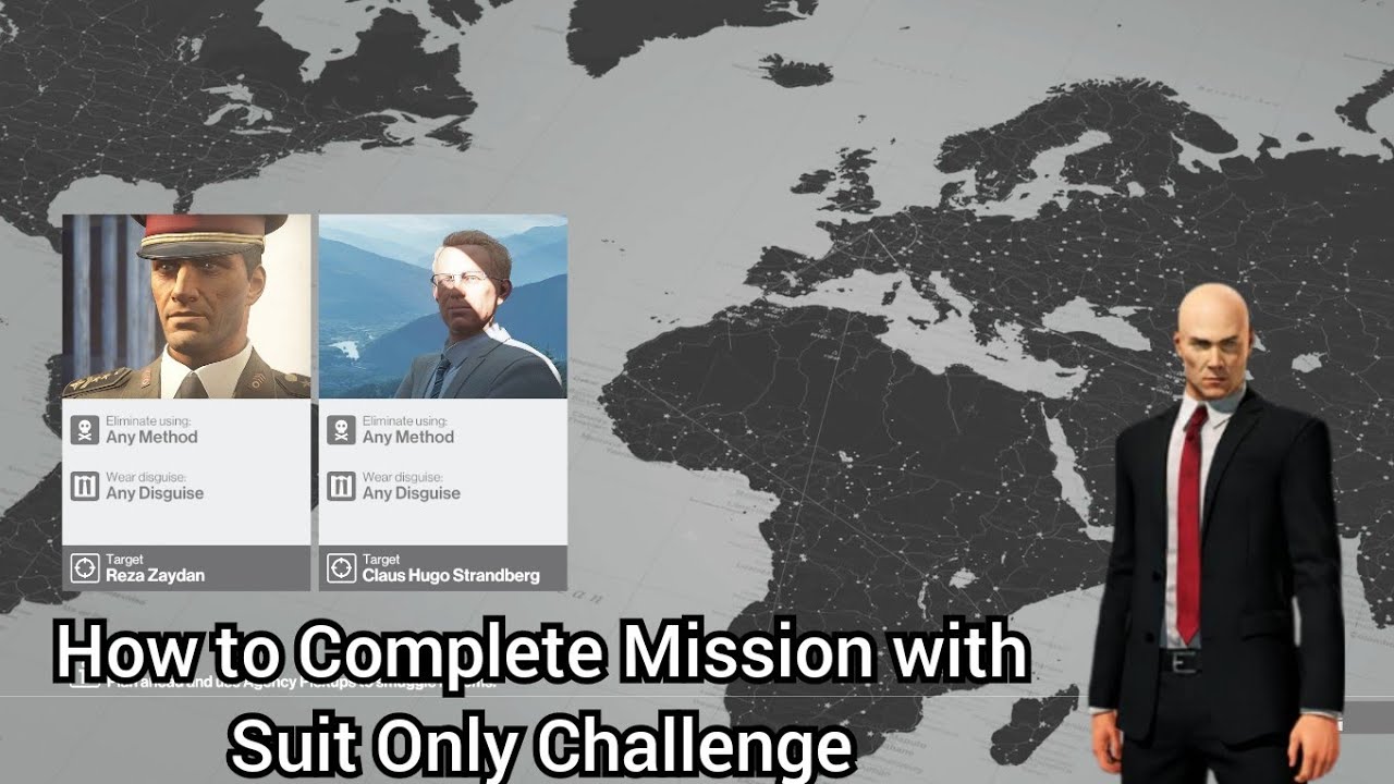 How to Complete Mission with Suit Only Challenge #hitman - YouTube