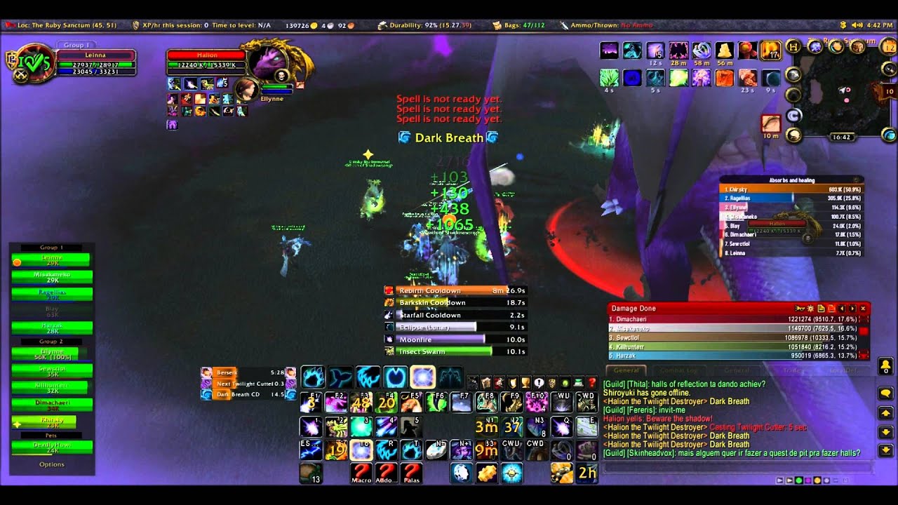 Wrath of Shadowsong, Ruby Sanctum 10M, Heroic Mode; Halion. [12/02/2014 ...