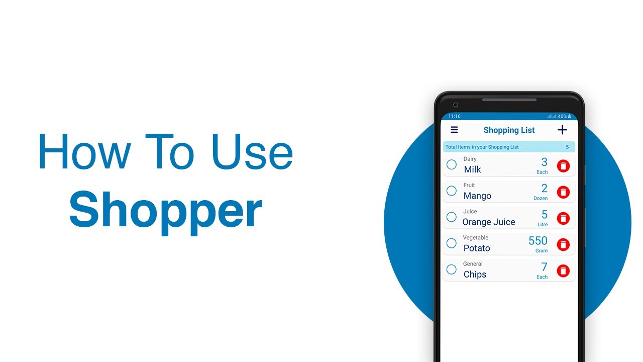 Shopper - Modern Shopping List | How To Use Shopper | sciencelabwork ...