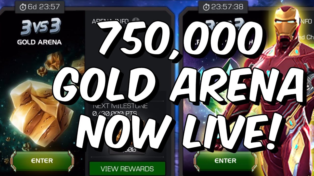 750,000 Gold Arena Now LIVE!!!! - Gold Arena N Chill /w Seatin - Marvel ...