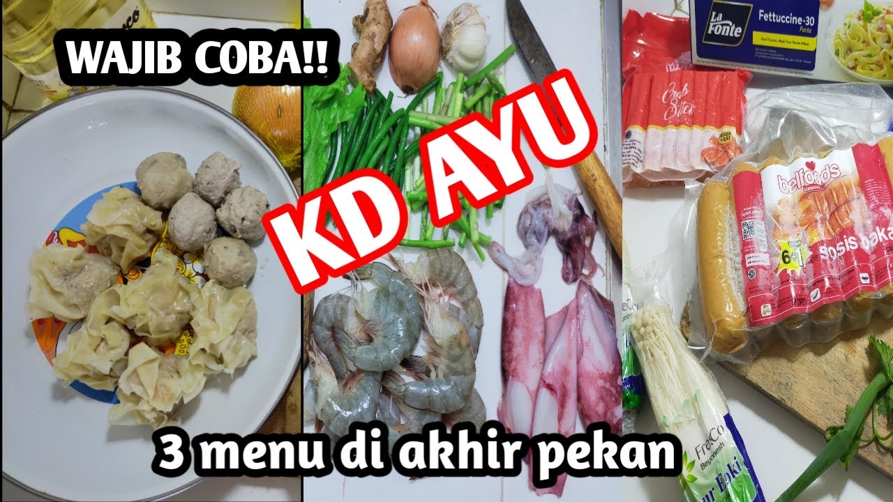 WAJIB COBA INI !!! 3 Menu cocok untuk AKHIR PEKAN || cook for the ...