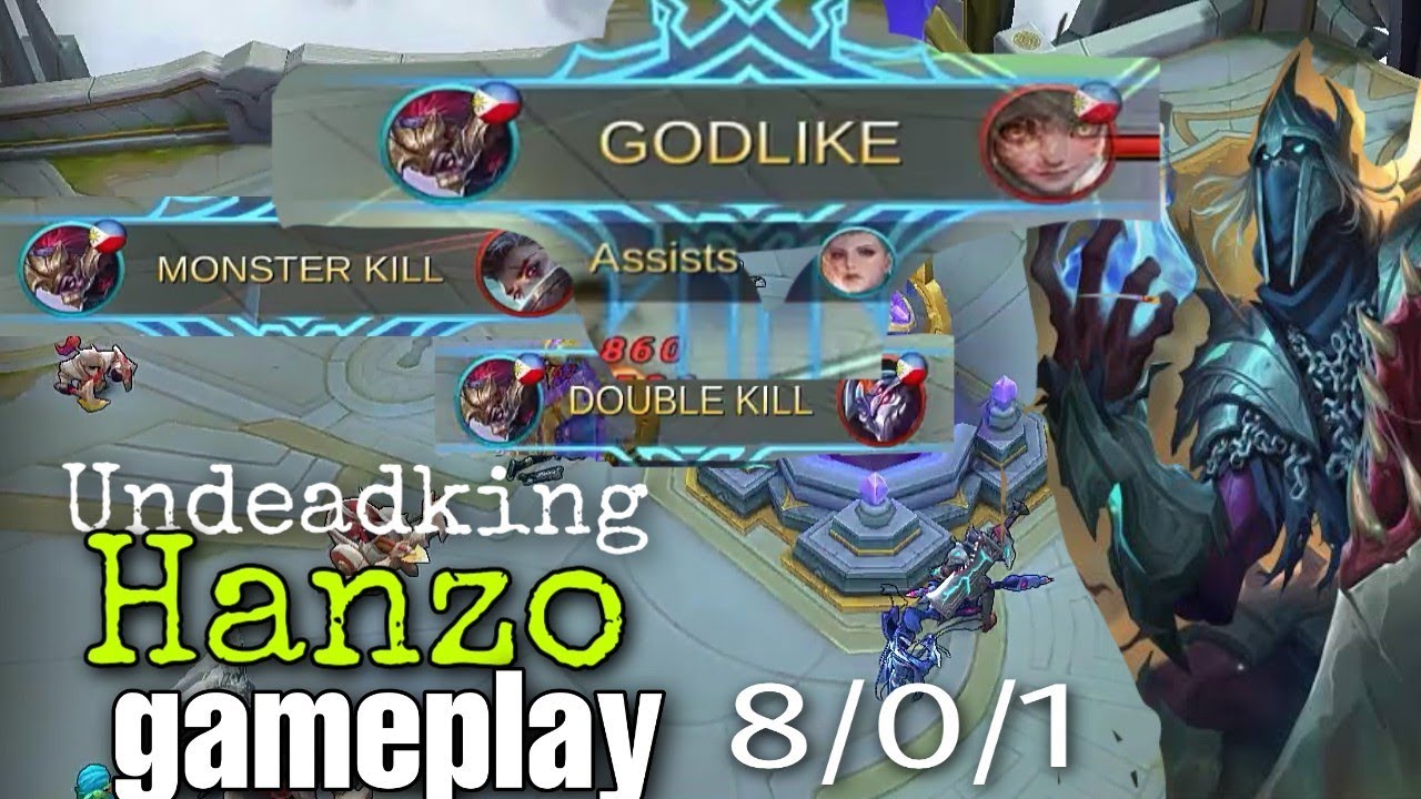 Mobile Legends Hanzo Gameplay | Undead King | Classic Game with Legend ...