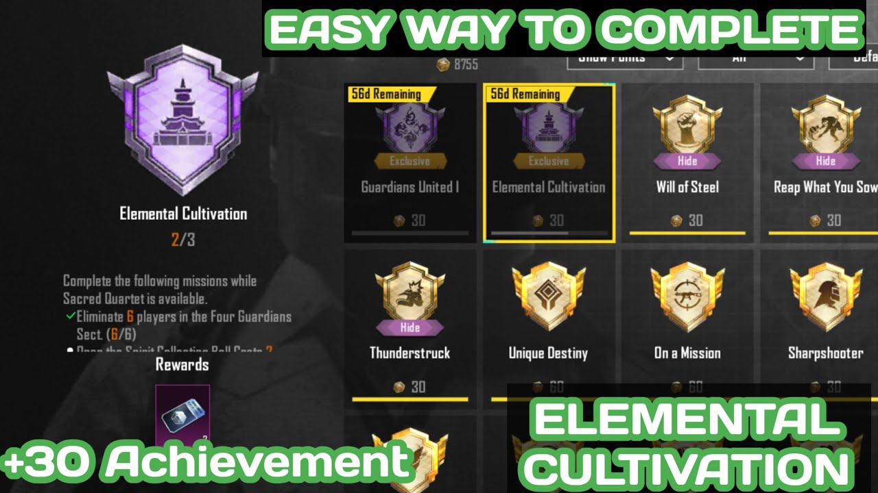 Easy Way To Complete Elemental Cultivation Achievement| Elemental ...