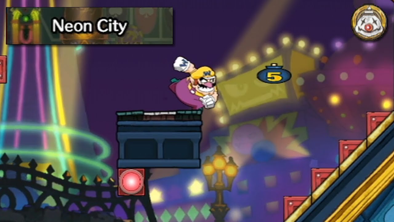 Remembering Wario Land Shake It - Neon City - YouTube