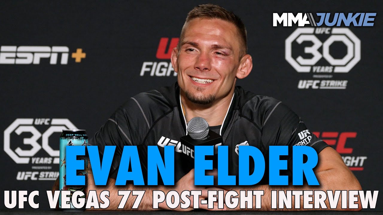 Evan Elder Emotional After Getting First Octagon Win, Saving Job | UFC ...