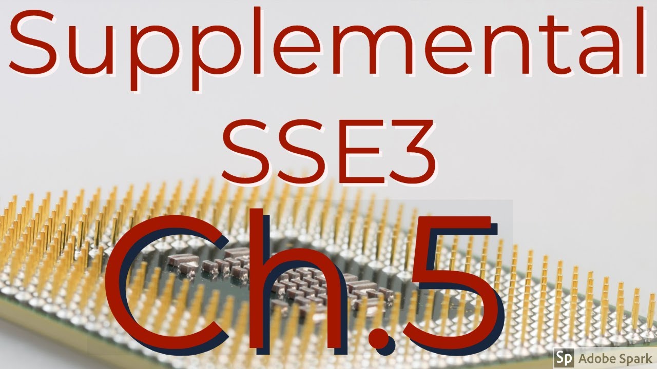 Intel Instructions 56 Supplemental SSE3 (SSSE3) - YouTube