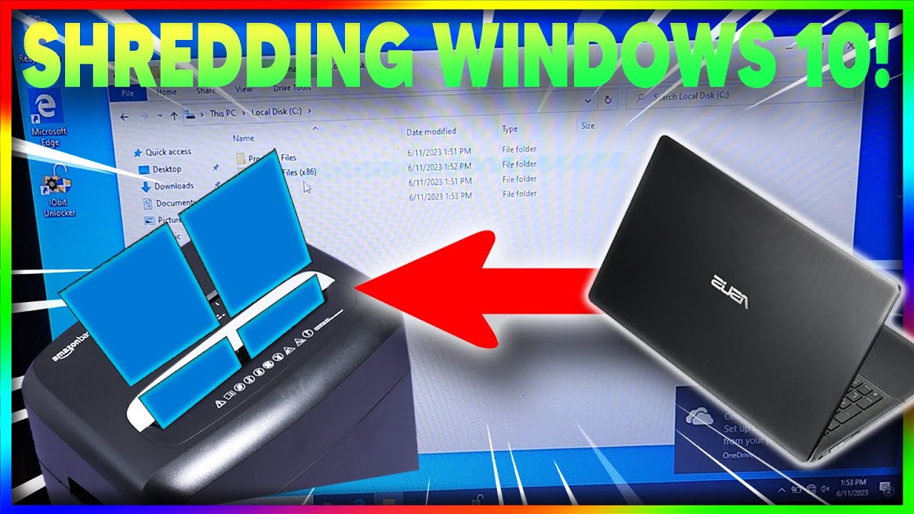 Shredding Windows 10 ON Real PC! - YouTube