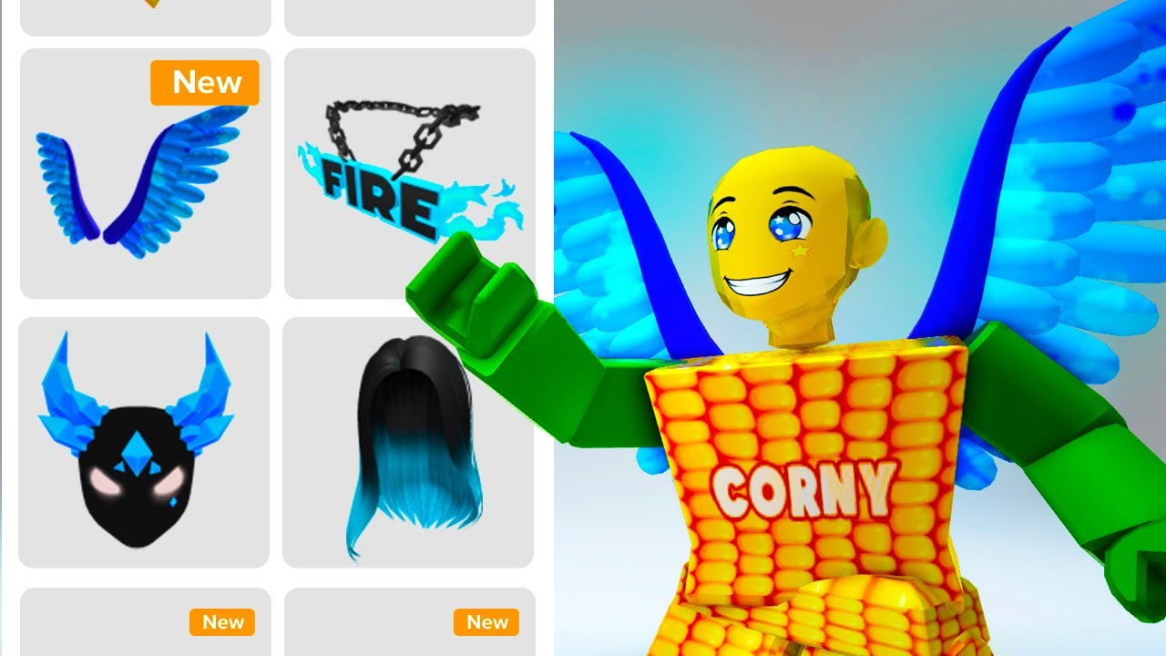 OMG! GET THIS SUPER NEW FREE BLUE WINGS ON ROBLOX NOW! - YouTube