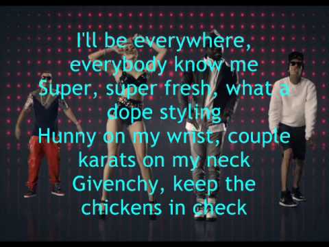 will.i.am - Feelin' Myself ft. Miley Cyrus, (Lyrics)