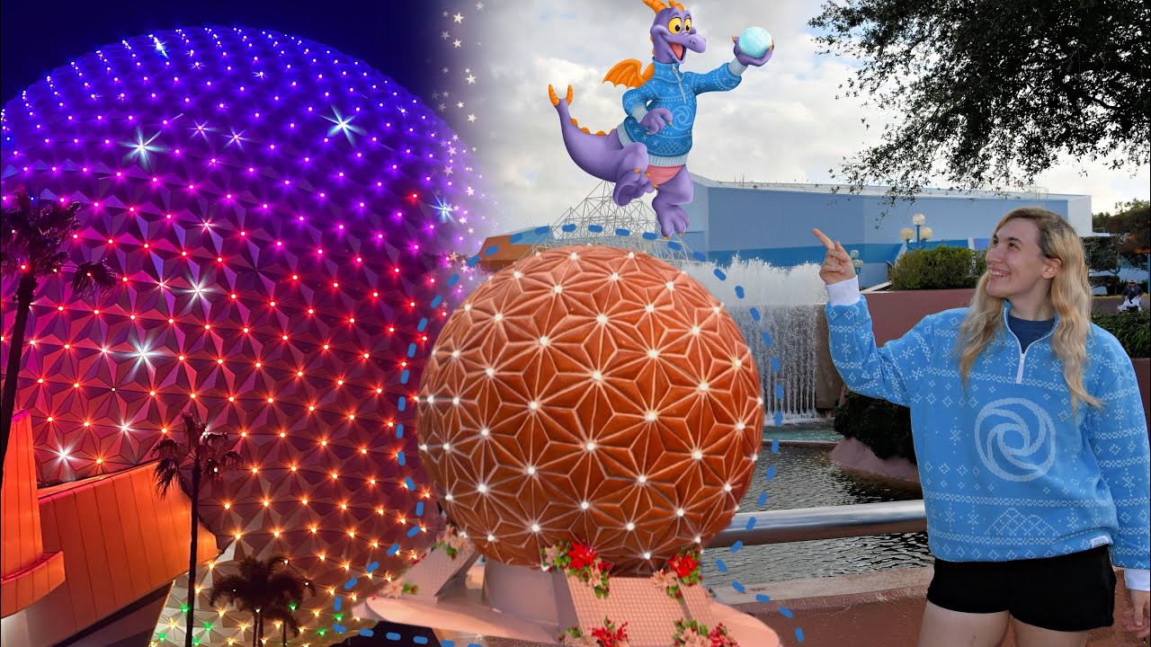 Epcot Festival of the Holidays 2024 | Gingerbread Sphere & Festival Light Show | Disney World ...