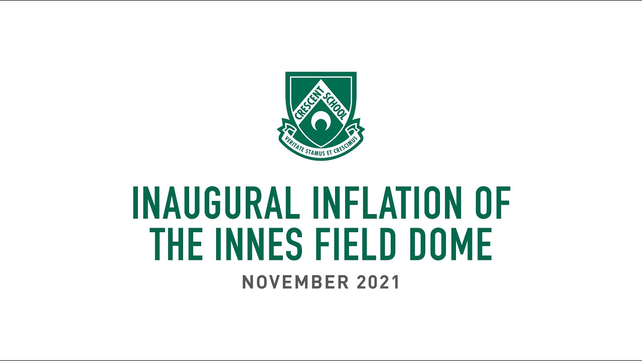 Inaugural Inflation of the Innes Field Dome - YouTube
