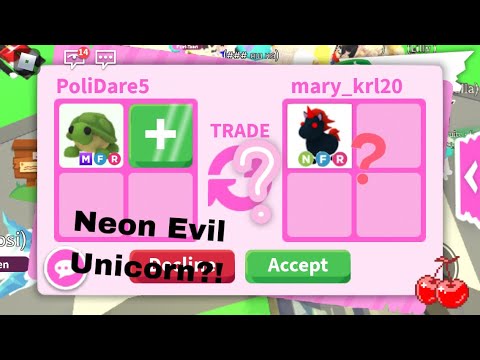 How I Got a Neon Evil Unicorn with a Mega Turtle | Adopt Me - YouTube