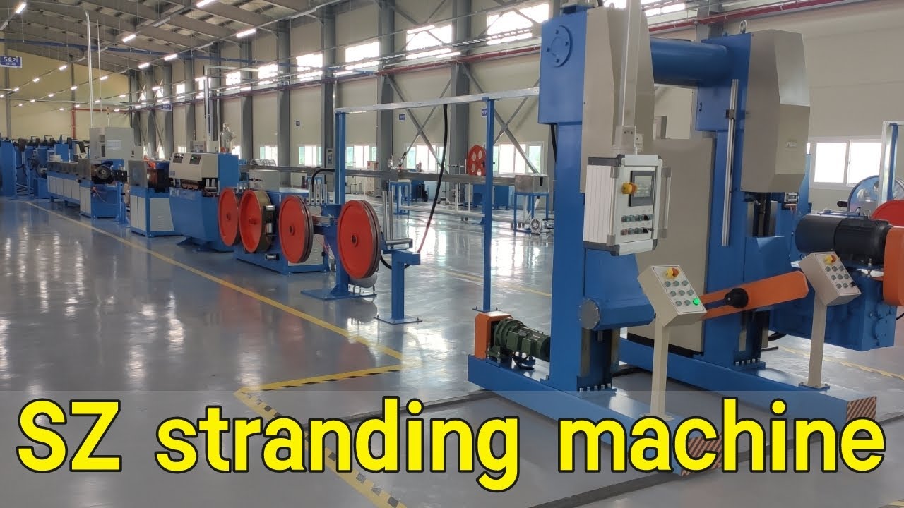 SZ stranding machine - YouTube