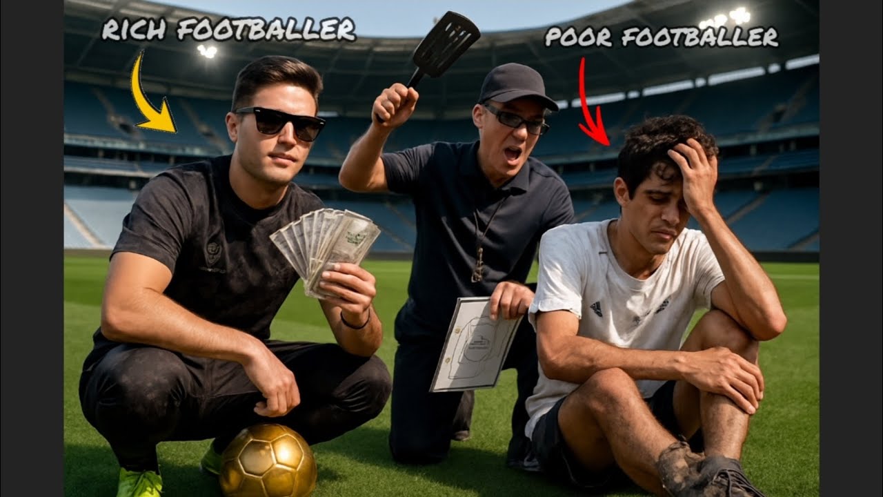 The beautiful story of a rich footballer and a poor footballer 🤑💲😩 ...