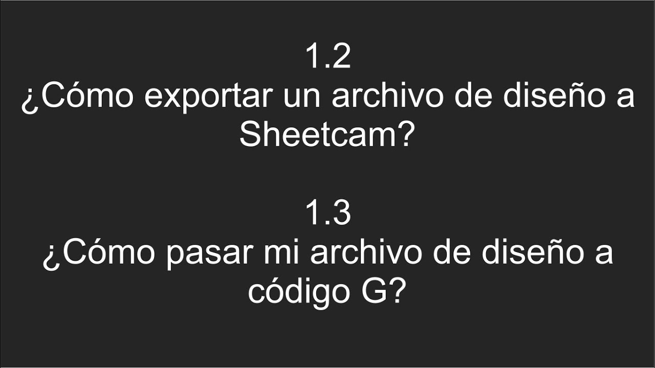 ¿Cómo exportar un archivo de diseño a Sheetcam y convertirlo en código G? - YouTube