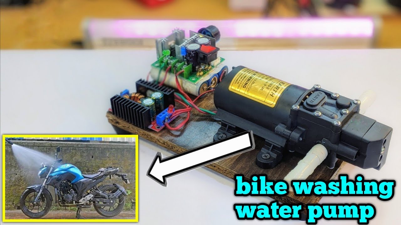how to make || rechargeable powerf ful water pump at home - YouTube