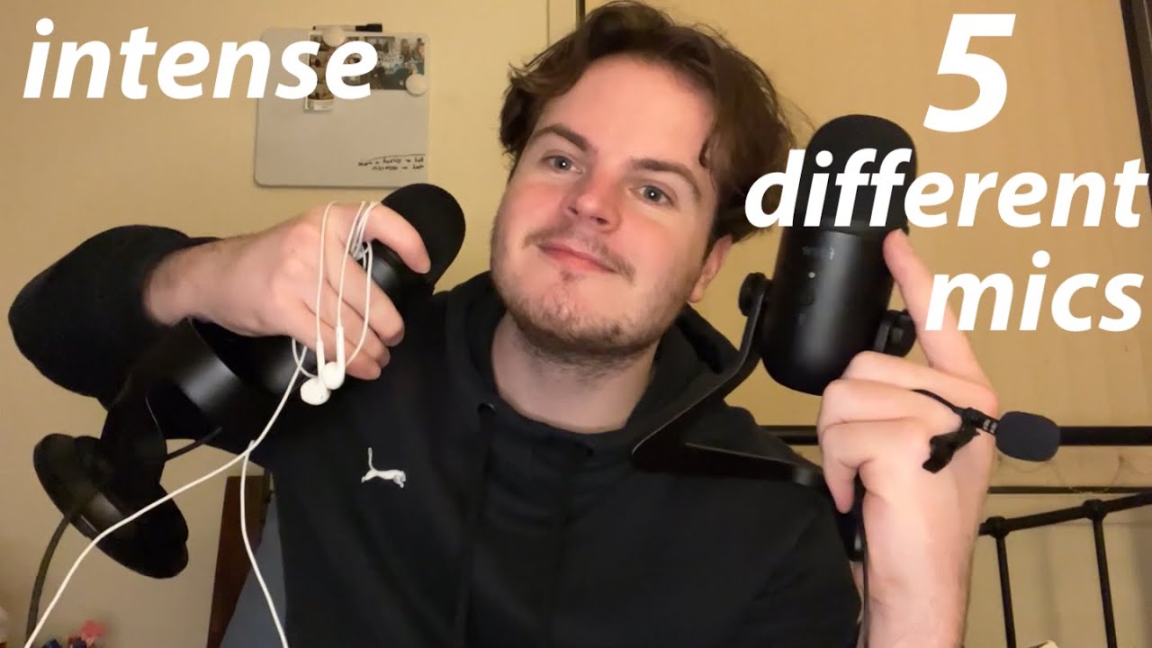 Fast & Aggressive ASMR Hand Sounds, Mic Triggers w/ different mics, Mic ...