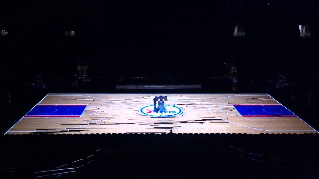 Preview of the 76ers new pregame player intro. - YouTube