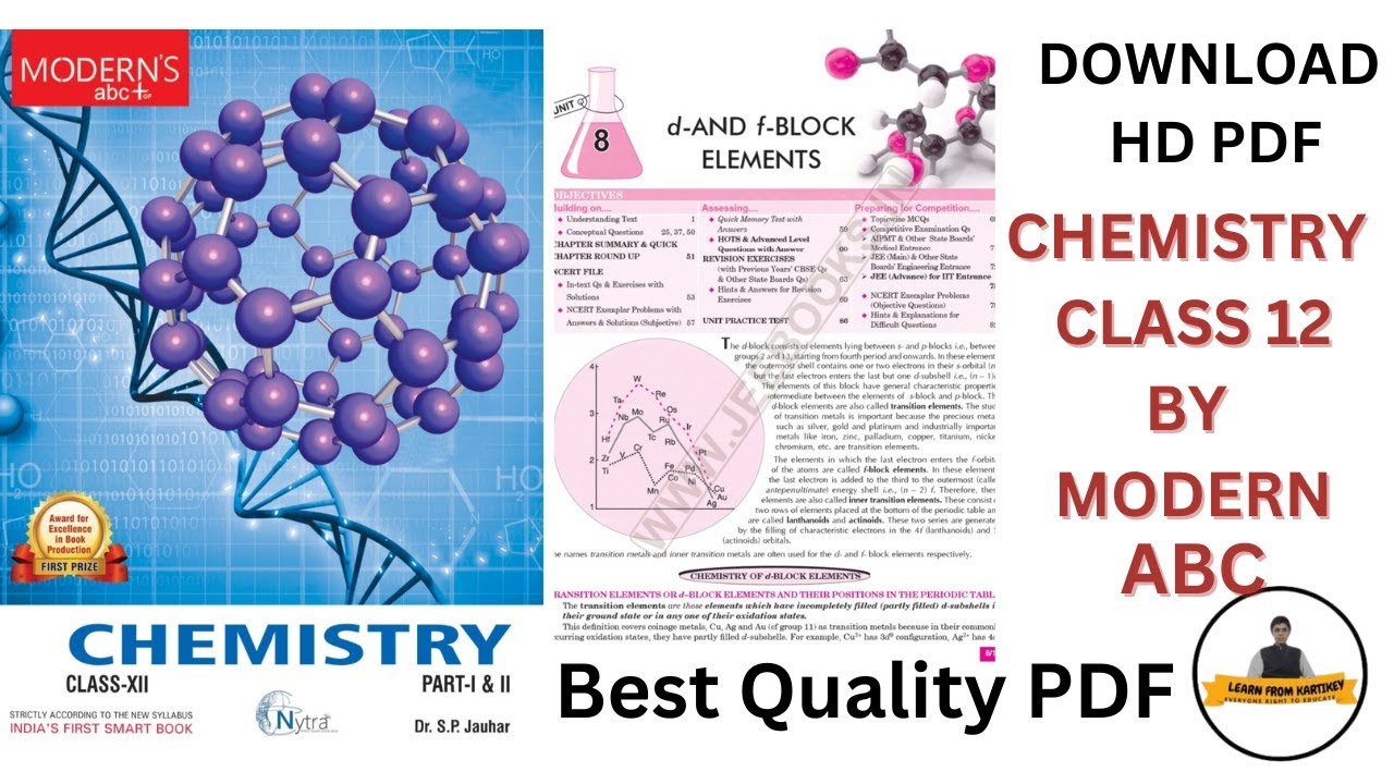 Chemistry by Modern ABC Class 12th With PDF Download Chapter 8 d And f ...