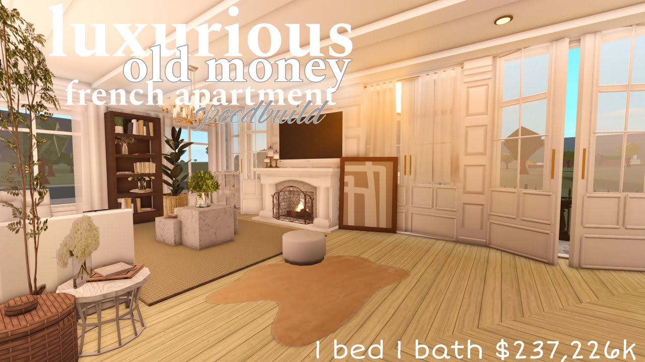 luxurious old money french apartment | roblox bloxburg speedbuild ...