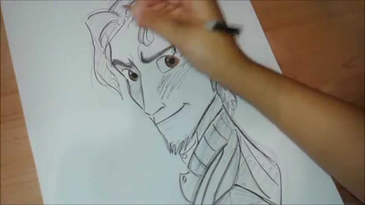 How to Draw Disney's Tangled: Flynn Rider - YouTube