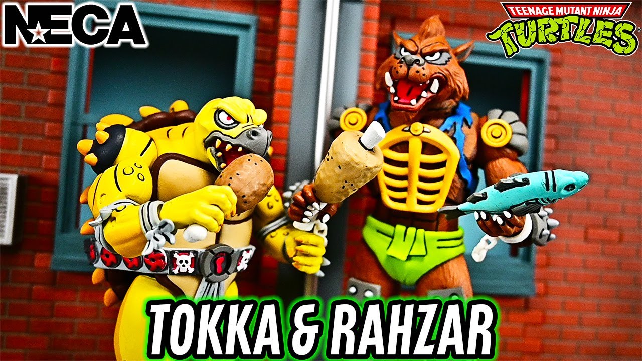NECA TMNT Cartoon Tokka & Rahzar Review! - YouTube